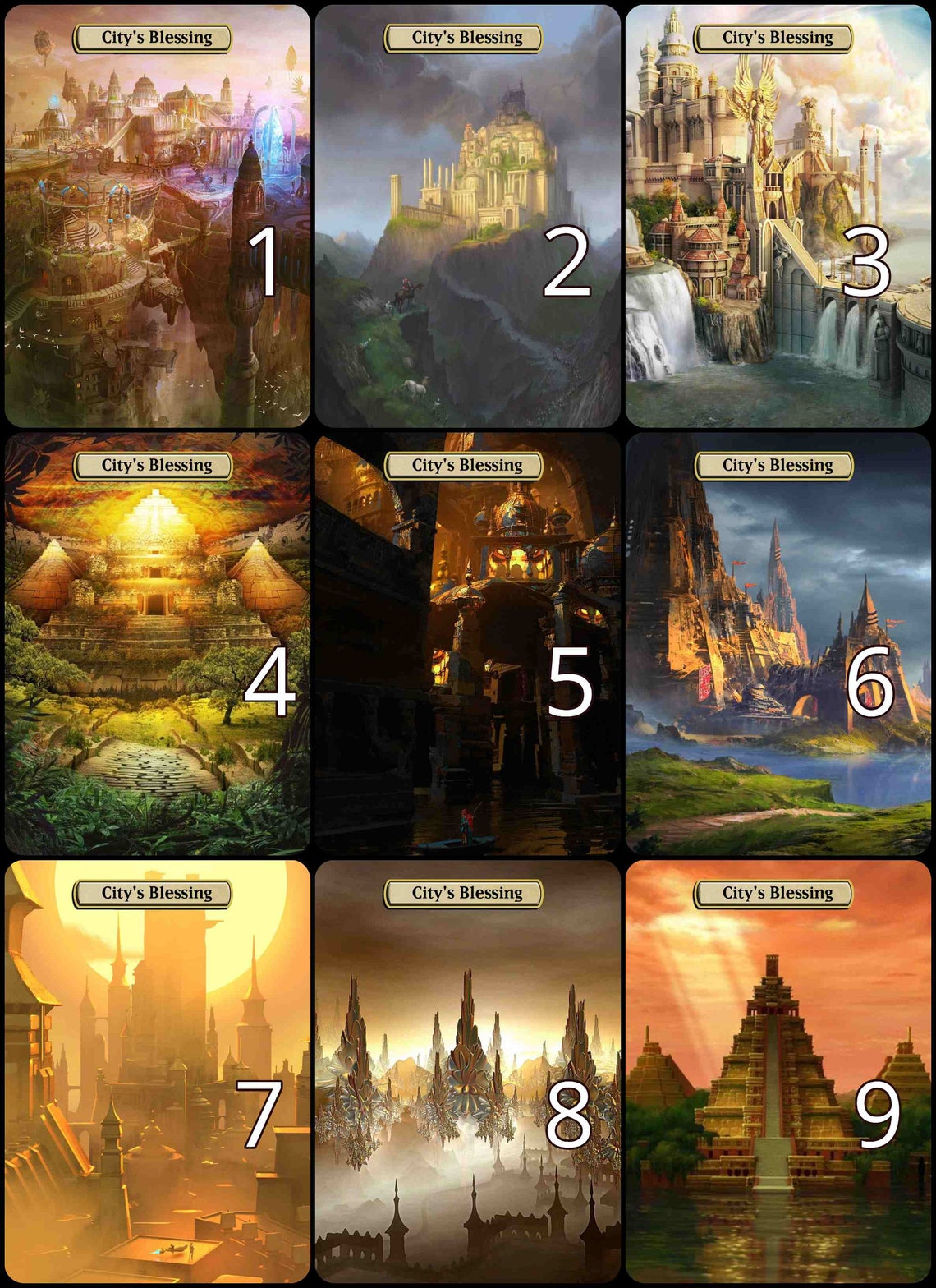 Mtg City Blessing Token Alternative Art // Choose the Art! - for EDH ...