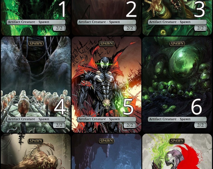 Mtg Spawn 2/2 Token Alternative Art // Choose the Art! - for EDH ...