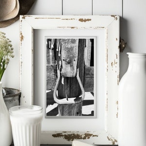 Western Farmhouse Wall Art | Rustic Home Decor in Black and White ...