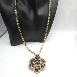 JBK JACQUELINE KENNEDY Grand Tour Necklace Signed on Pendant/pin and ...