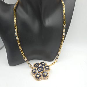 JBK JACQUELINE KENNEDY Grand Tour Necklace Signed on Pendant/pin and ...