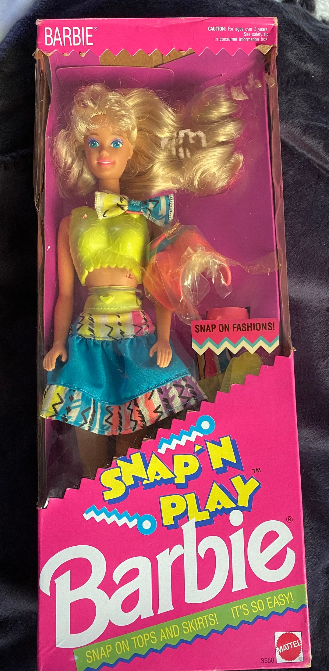 Vintage Snap and Play Barbie 1991 3550 - Etsy