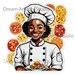 Watercolor Black Woman Chef Clipart, Afro American Chef Png, Cooking ...