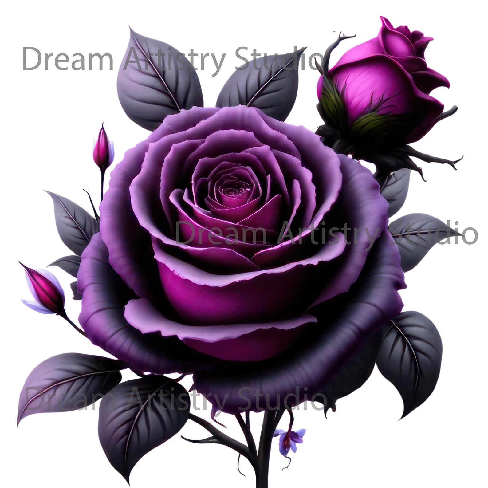 7 Red Roses Flowers Png, Printable Flowers Clipart, Printable Roses ...