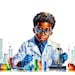 7 Watercolor Black Boy Student Clip Art, Science Student Png, Afro ...