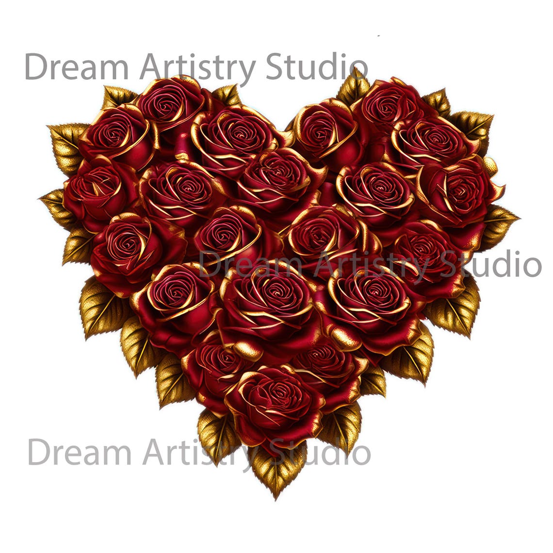 7 Red Roses Flowers Png, Embellishments, Frames, Borders, Commercial ...
