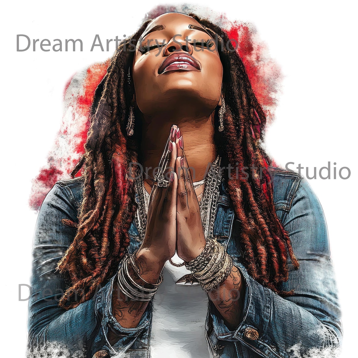 7 Watercolor Black Woman Praying Clip Art, African American Woman Prayer Png, Religious Clipart ...