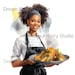 Watercolor Black Woman Chef Clipart, Afro American Chef Png, Cooking ...