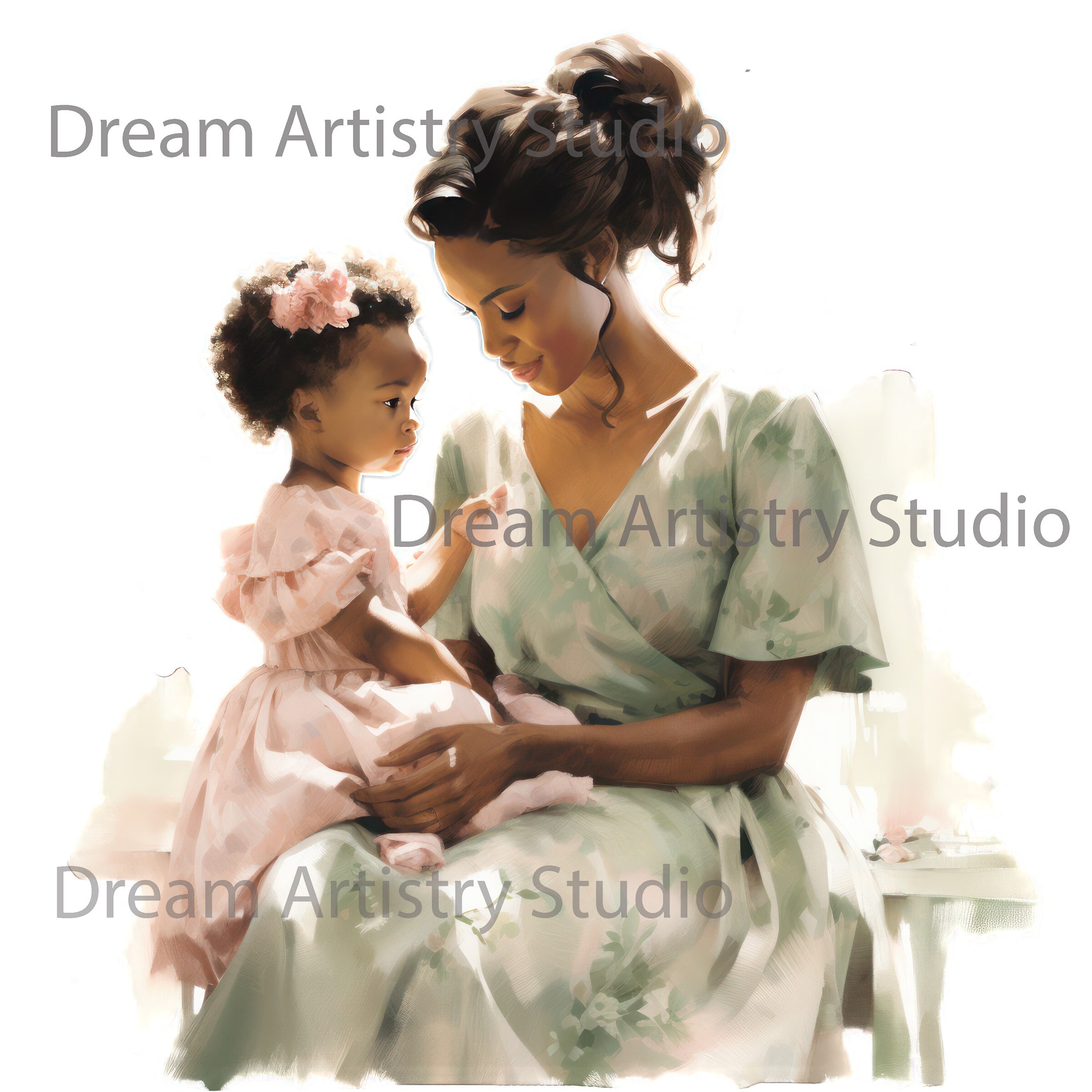 7 Vintage Style Mothers Day Clip Art Motherhood Watercolor Png Mama