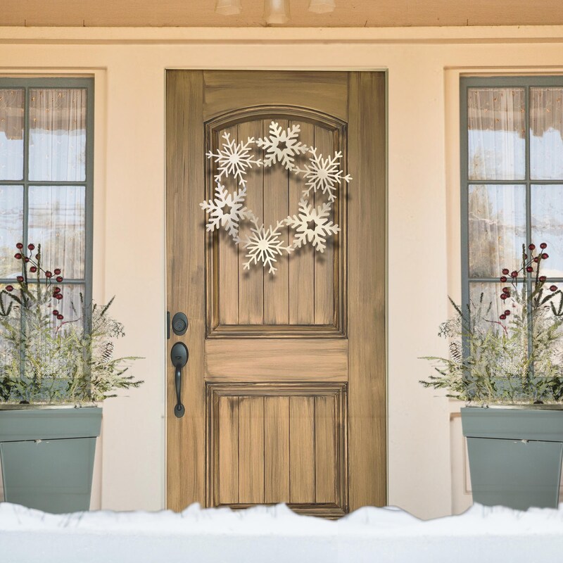 Snowflake Wreath - Etsy