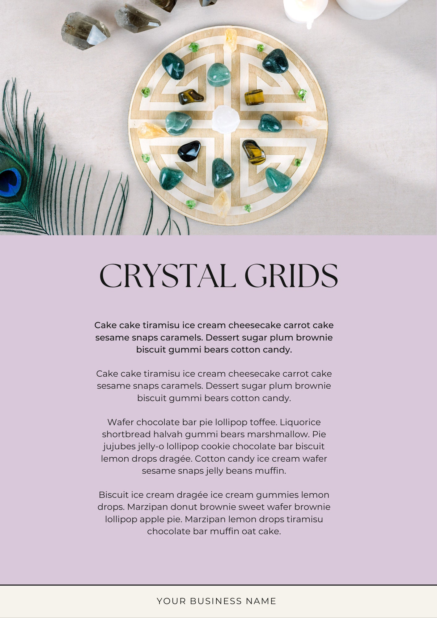 Editable Crystal Guide Canva Template|course Material or Lead Magnet ...