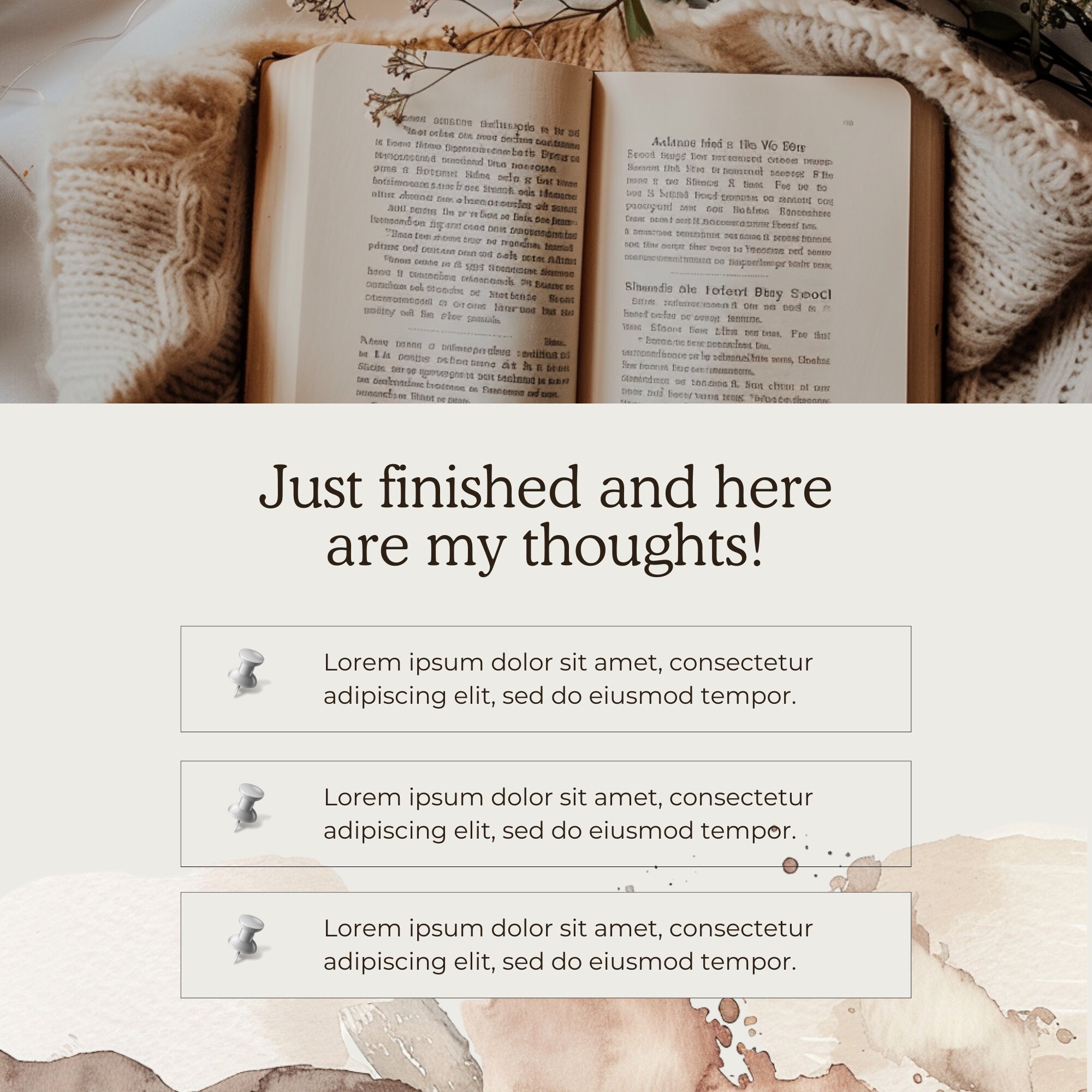 Bookstagram 30 Editable Social Media Post Canva Templates Make It Your ...