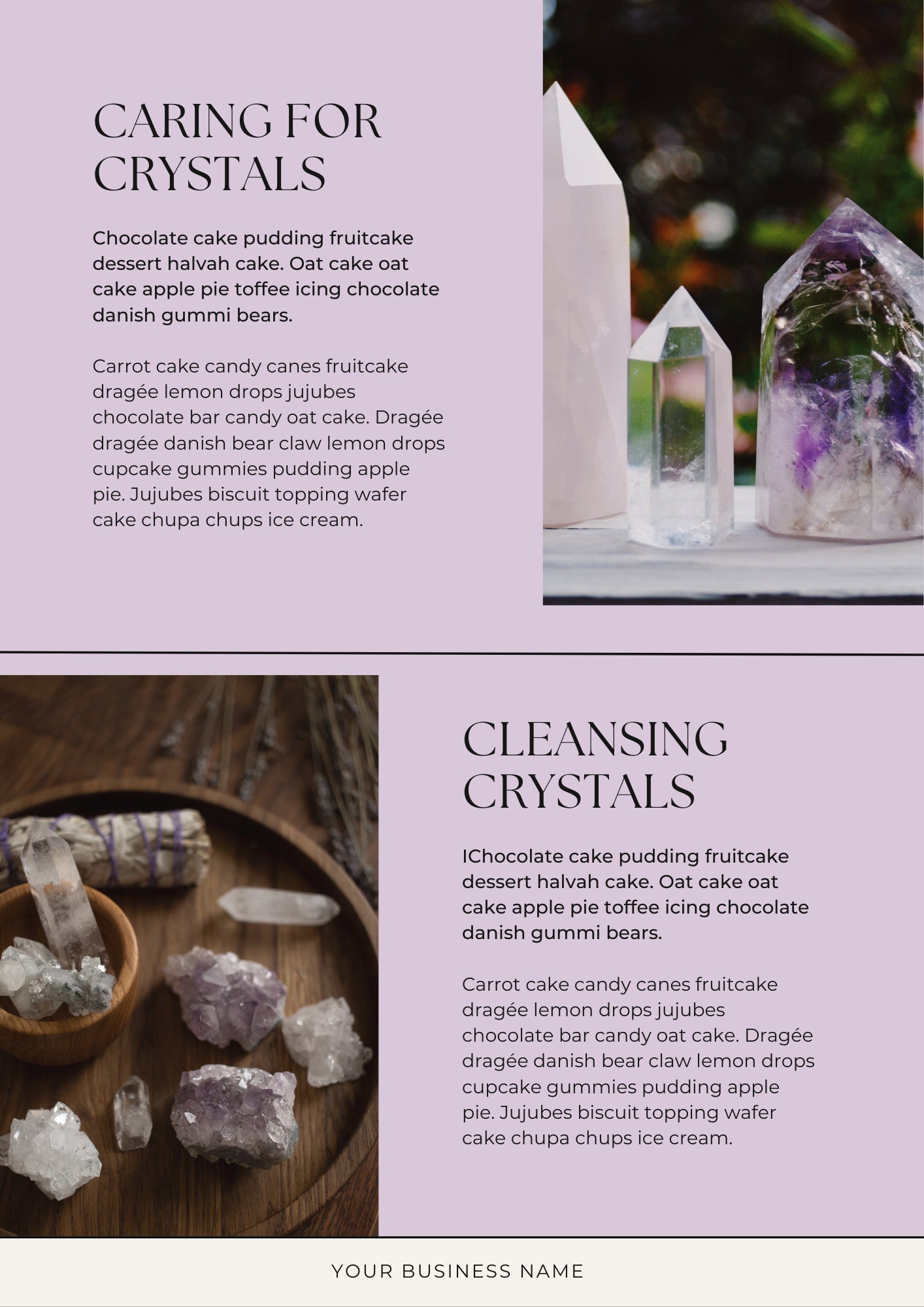 Editable Crystal Guide Canva Template|course Material or Lead Magnet ...