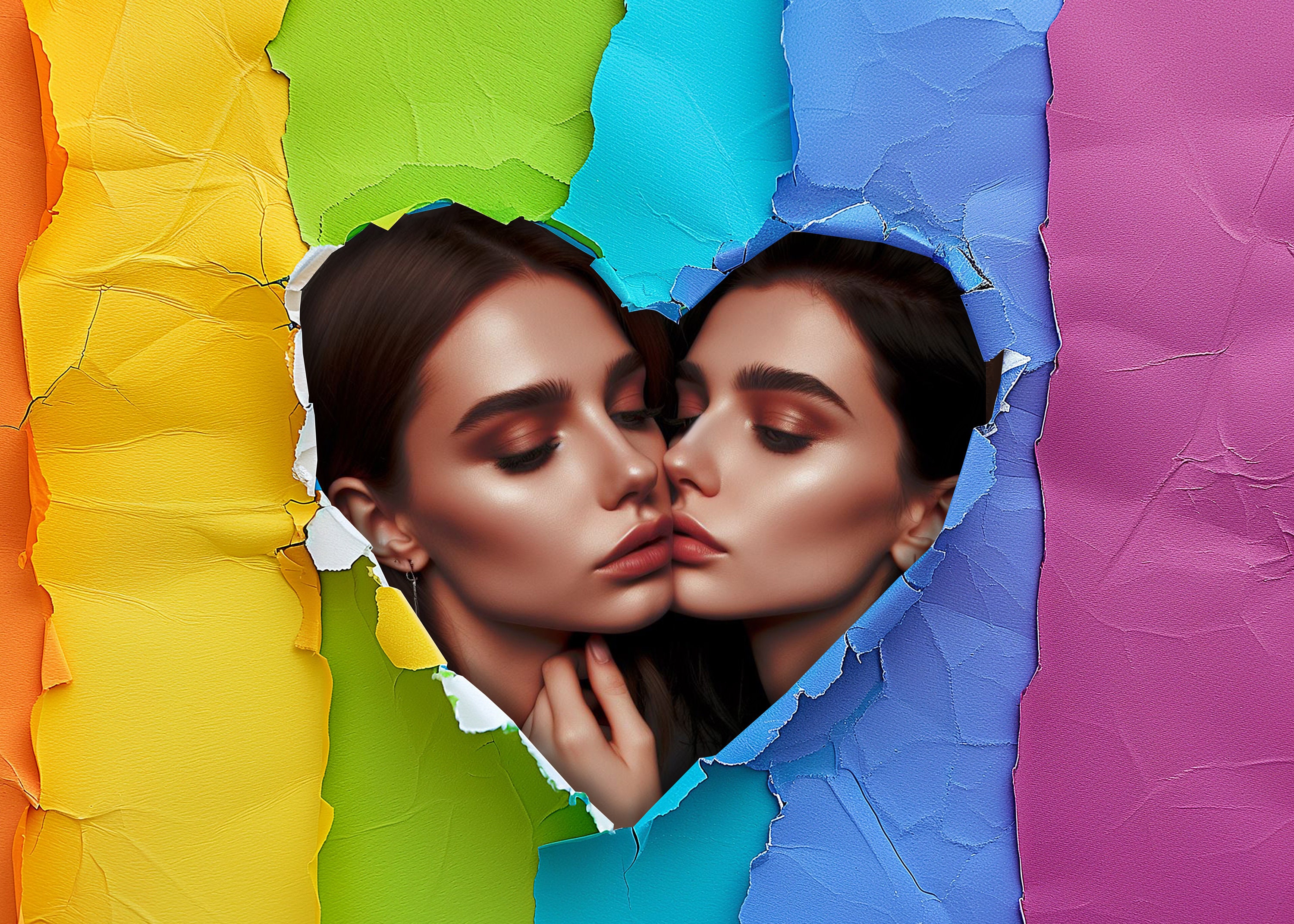 Ripped Rainbow Paper Overlay PNG, Birthday Digital Backdrop, Ripped ...
