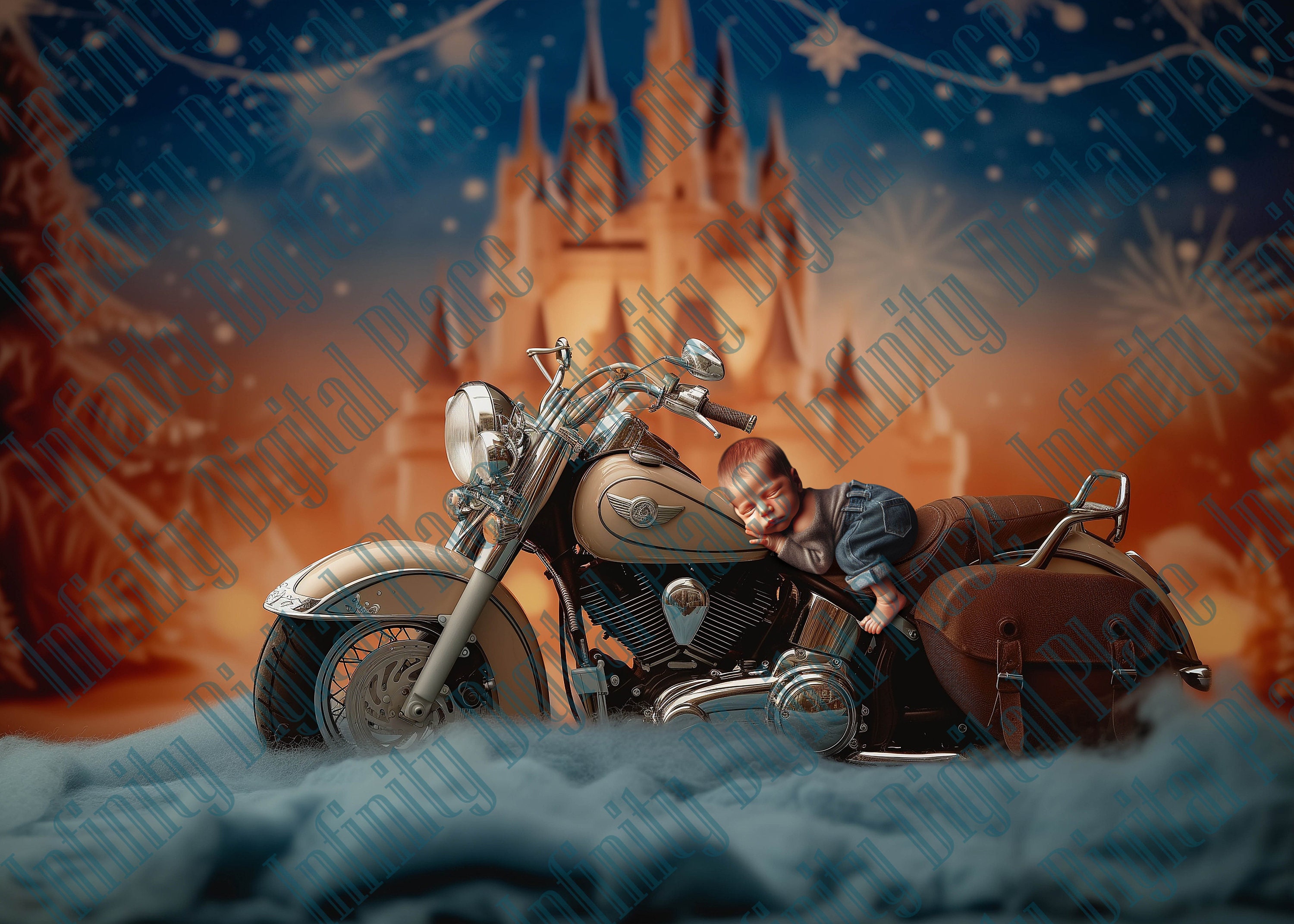 9 Motorcycle Digital Backdrops Set, Motorbike Background for Kids, Baby ...