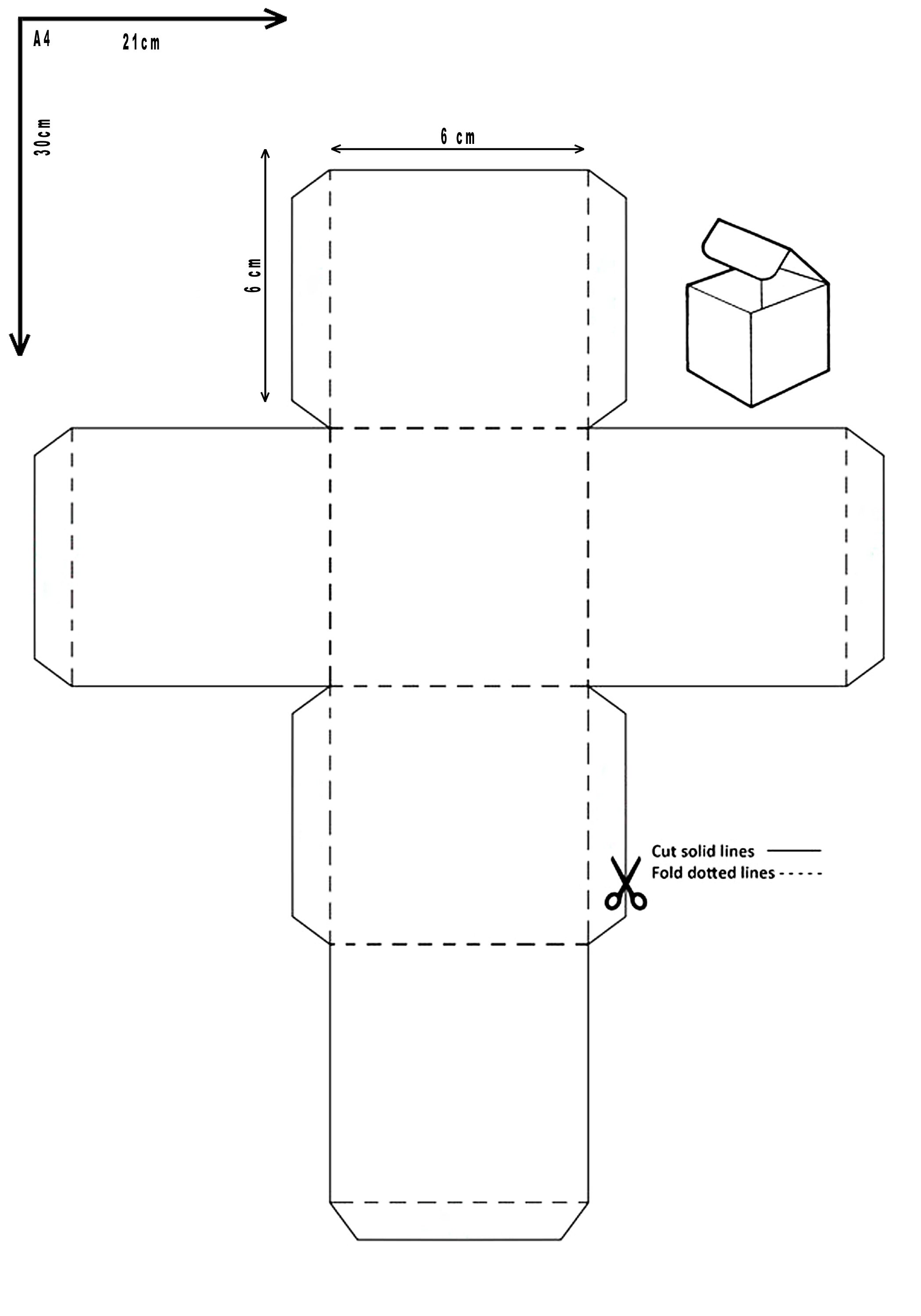 Personalized Printable Paper Photo Cube, Custom Photo Paper Gift, Diy ...