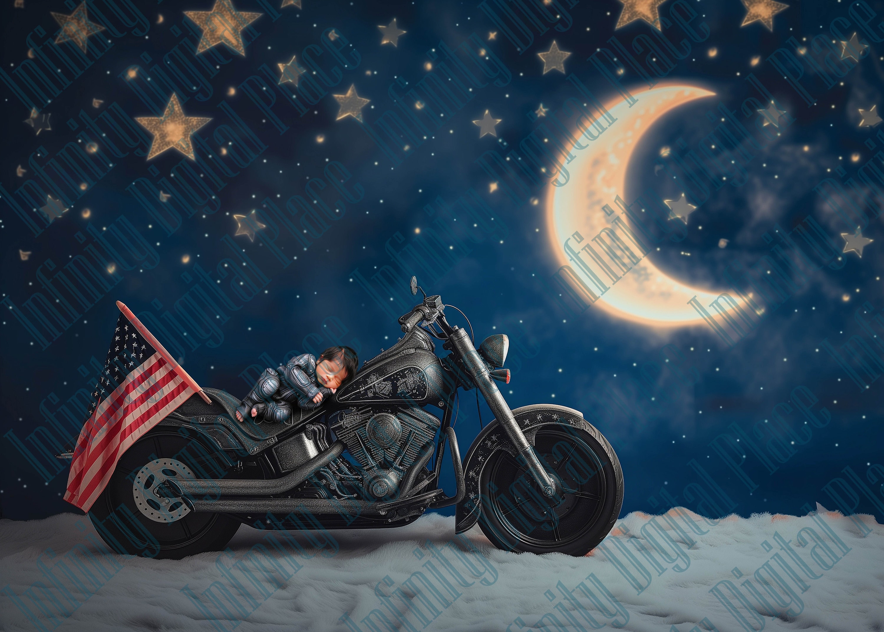 9 Motorcycle Digital Backdrops Set, Motorbike Background for Kids, Baby ...