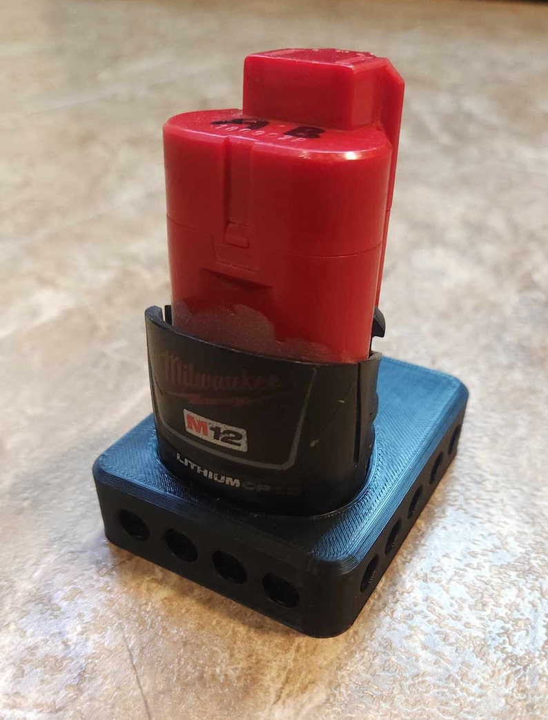 Milwaukee M12 Battery Foot - 3D Print - Etsy