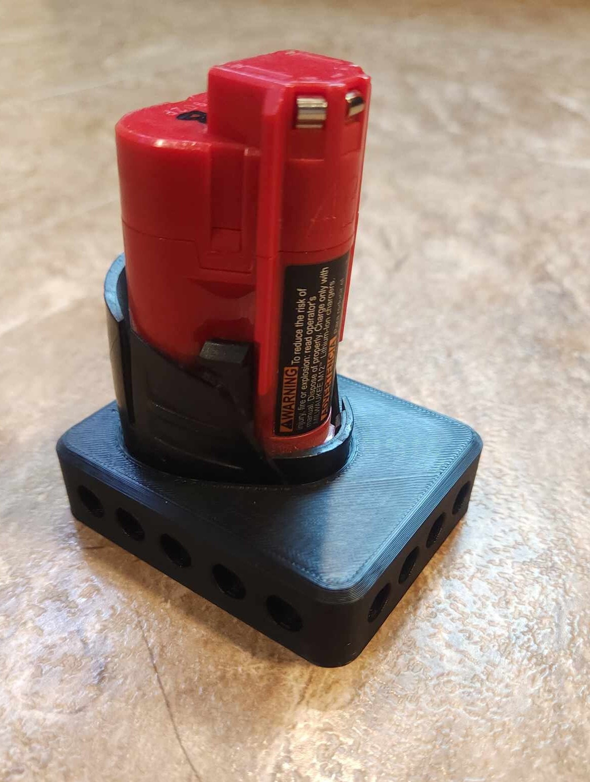 Milwaukee M12 Battery Foot - 3D Print - Etsy