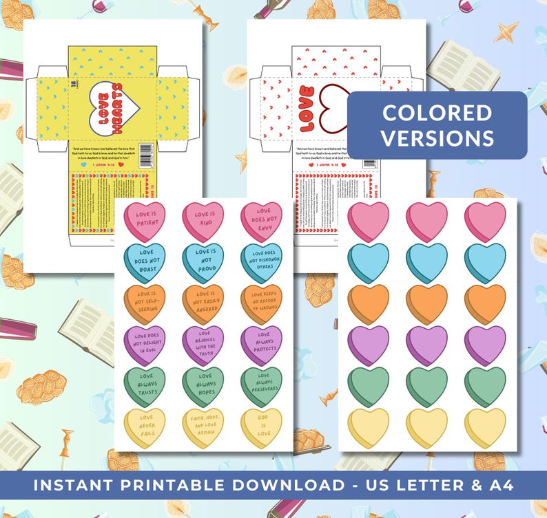 LOVE IS Bible Craft Activity for Kids // Sunday School Activity for ...