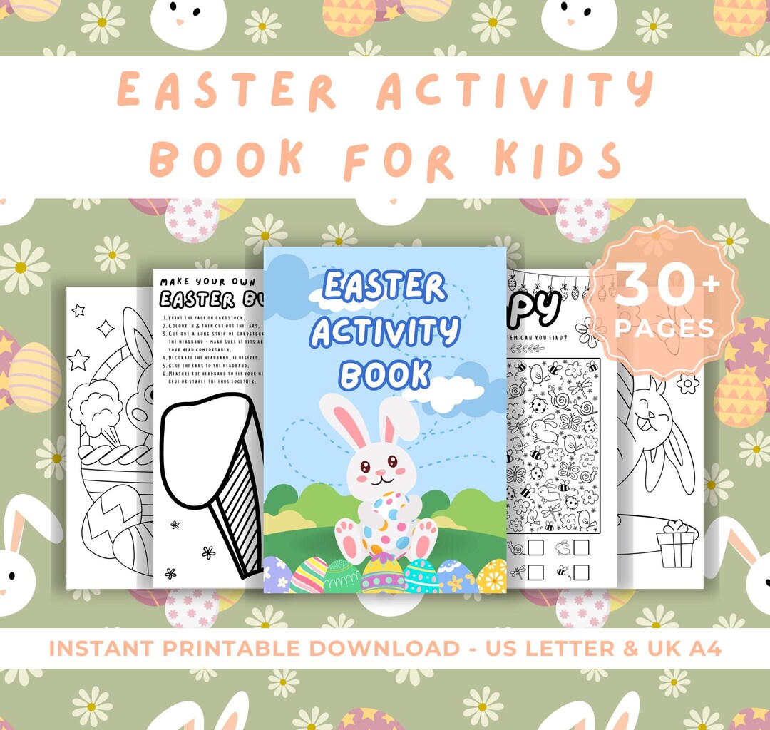 Easter Activity Book for Kids // Easter Activities for Children, Easter ...