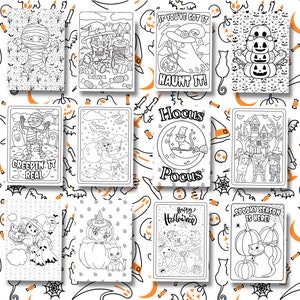 25 Kids Halloween Coloring Sheets // Halloween Coloring Bundle ...