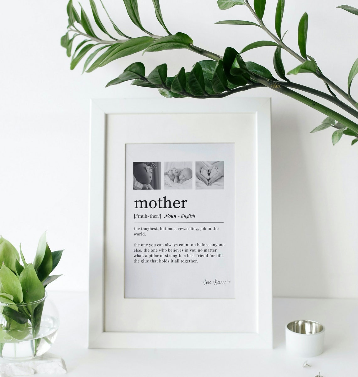 Personalised Mother Definition Print // Wall Art Printable Custom Gift ...