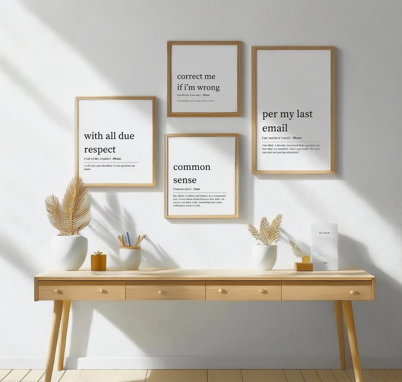 Funny Office Decor - 21 PRINTABLES // Office Wall Art, Gallery Wall Set ...