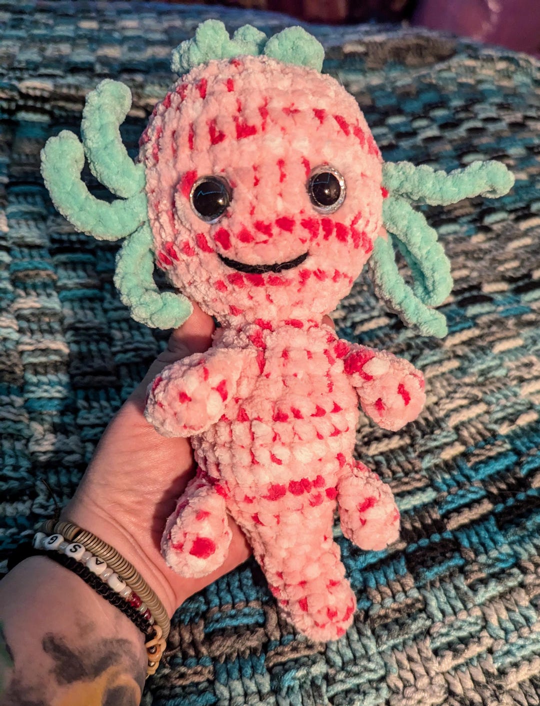 Strawberry Axolotl Plushie Stuffed Animal - Etsy