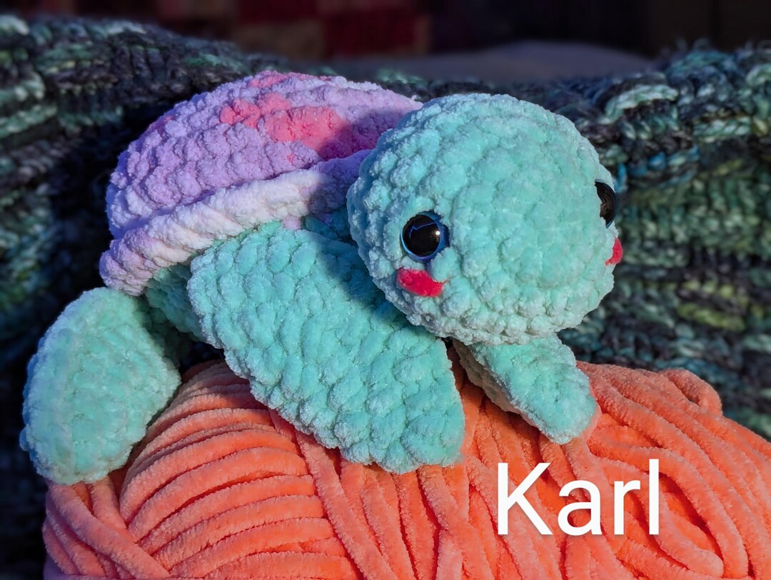 Karl Sea Turtle Plushie Stuffed Animal - Etsy