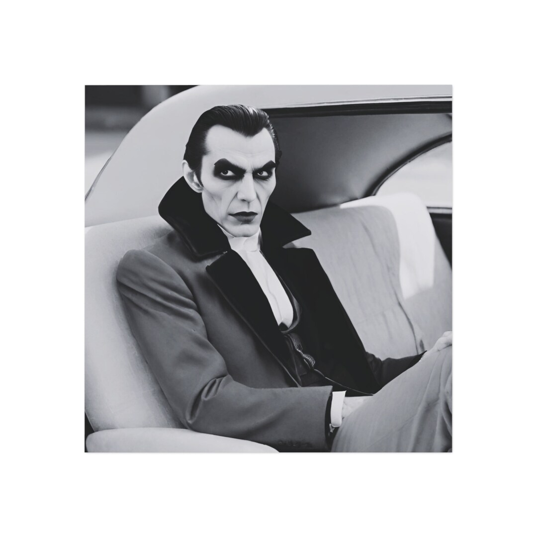 Retro Vampire Black and White Vintage Style Goth Magnet - Etsy