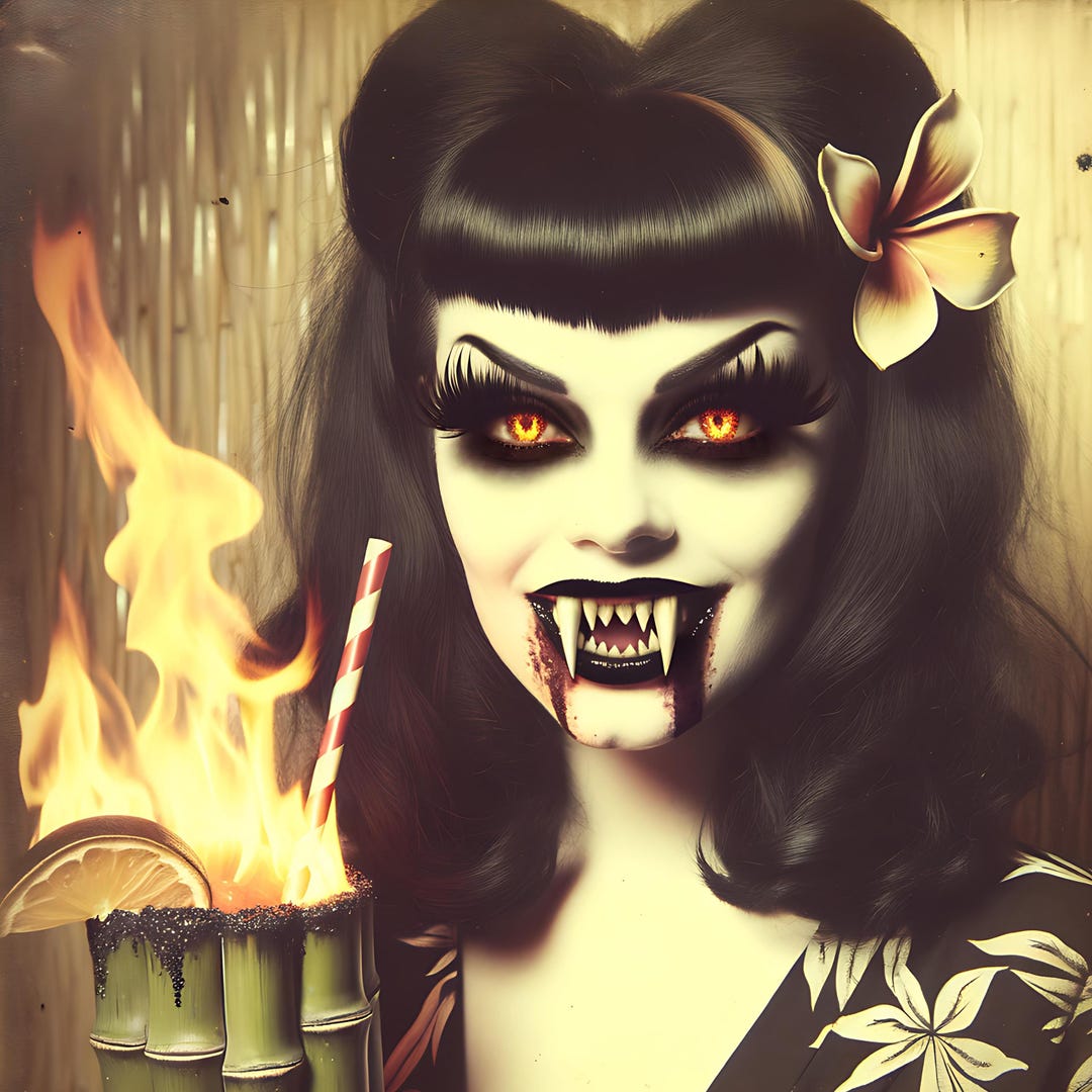 DIGITAL DOWNLOAD Vampire Tiki Lounge JPEG - Etsy