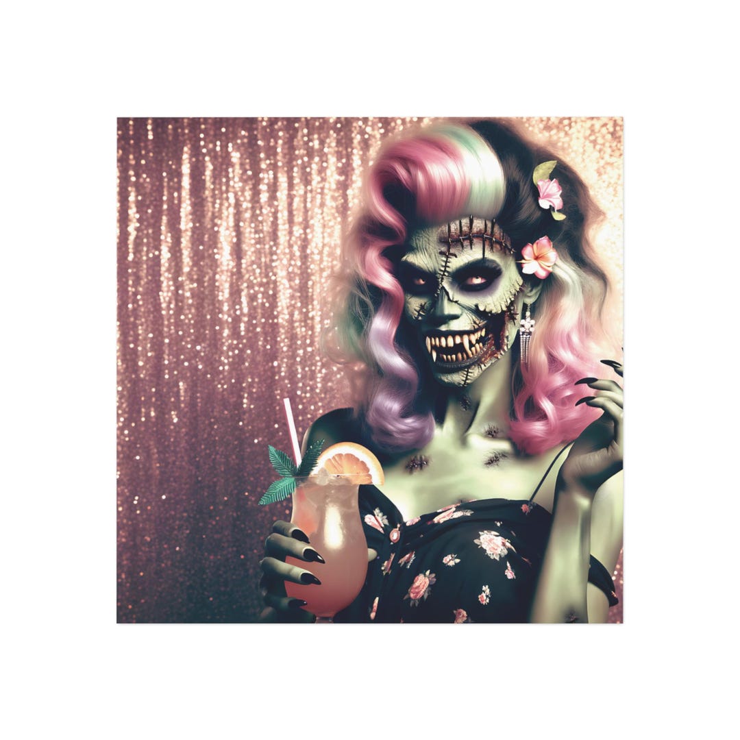 Retro Goth Tiki Quirky Horror Halloween Party Decor Monster Magnet - Etsy