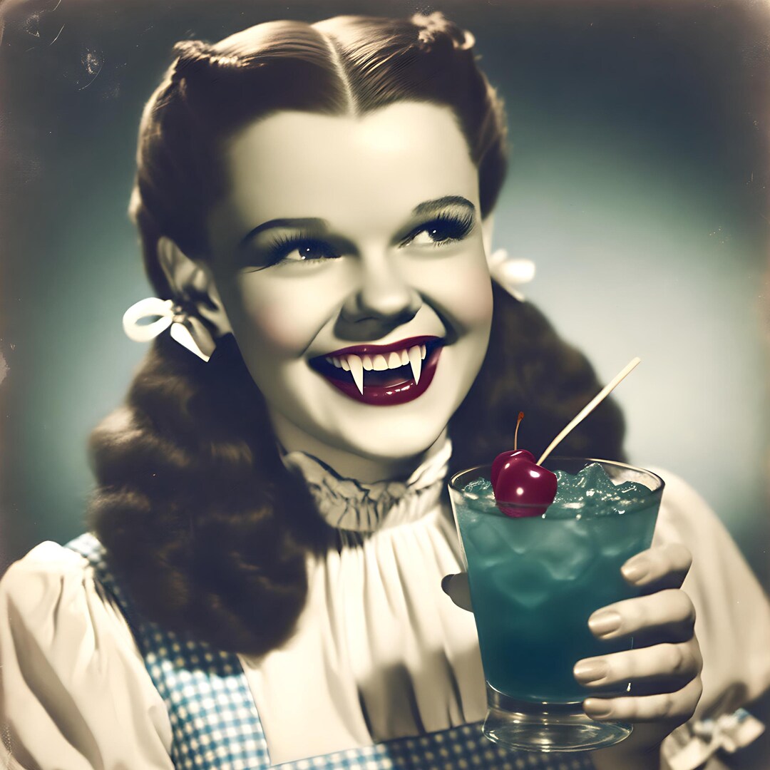 DIGITAL DOWNLOAD Vampire Dorothy Quirky Dive Bar Halloween Dorothy JPEG ...