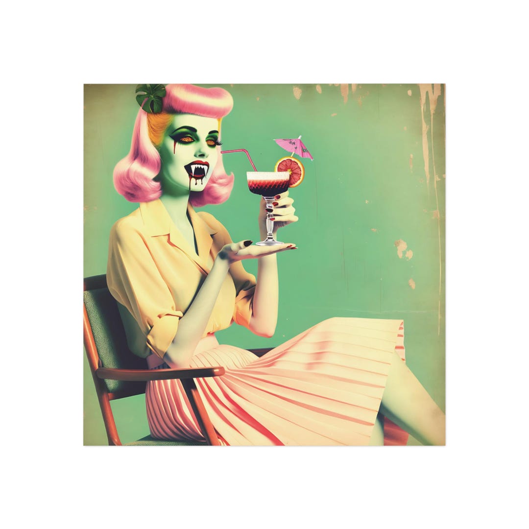 Mid Century Modern Quirky Kitsch Horror Decor Vampire Tiki Zombie ...