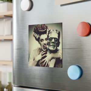 Vampire Bride of Frankenstein Vintage Style Magnet Quirky Frankenstein ...