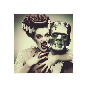 Vampire Bride of Frankenstein Vintage Style Magnet Quirky Frankenstein ...
