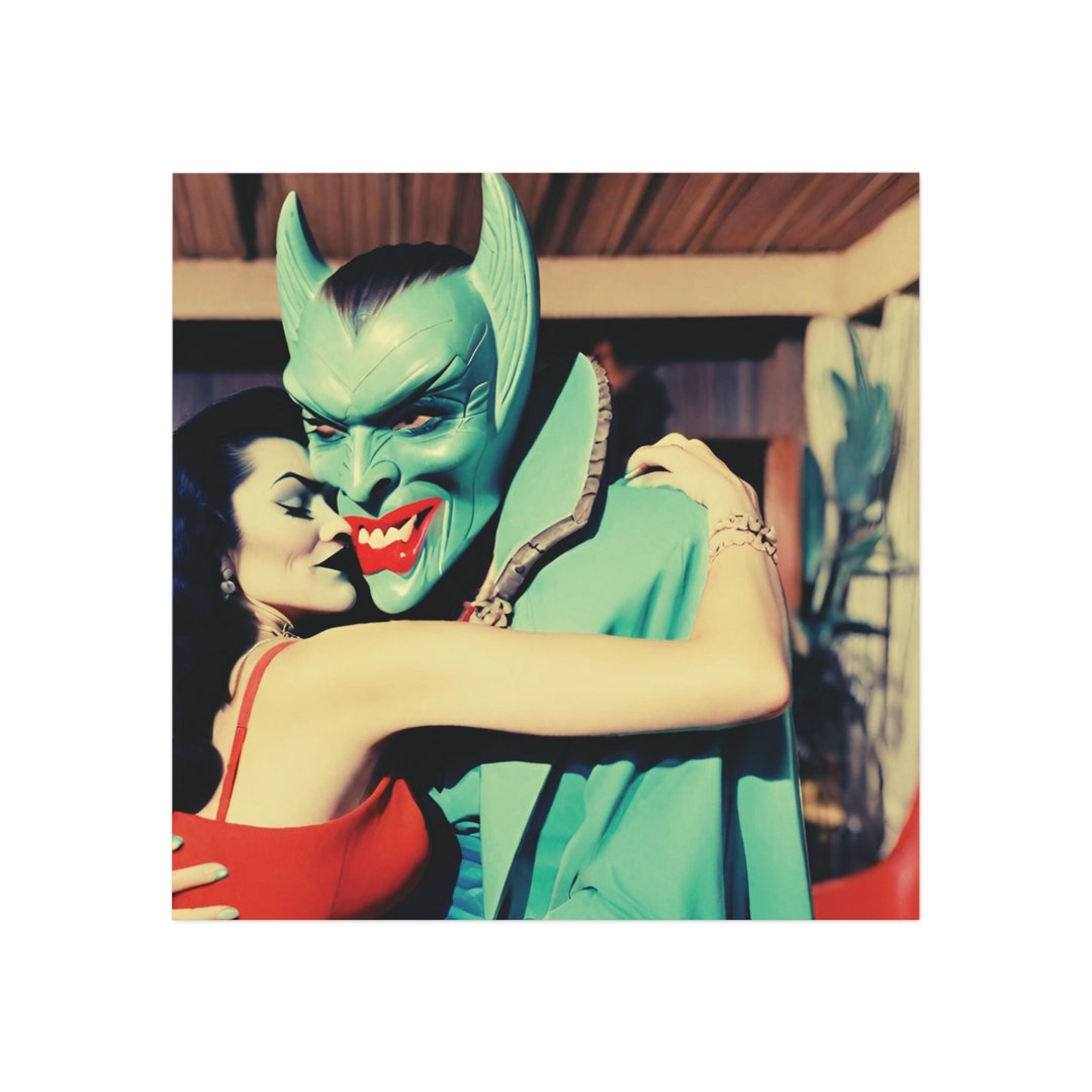 Retro Creepycore Magnet Quirky Demon Goth Decor - Etsy