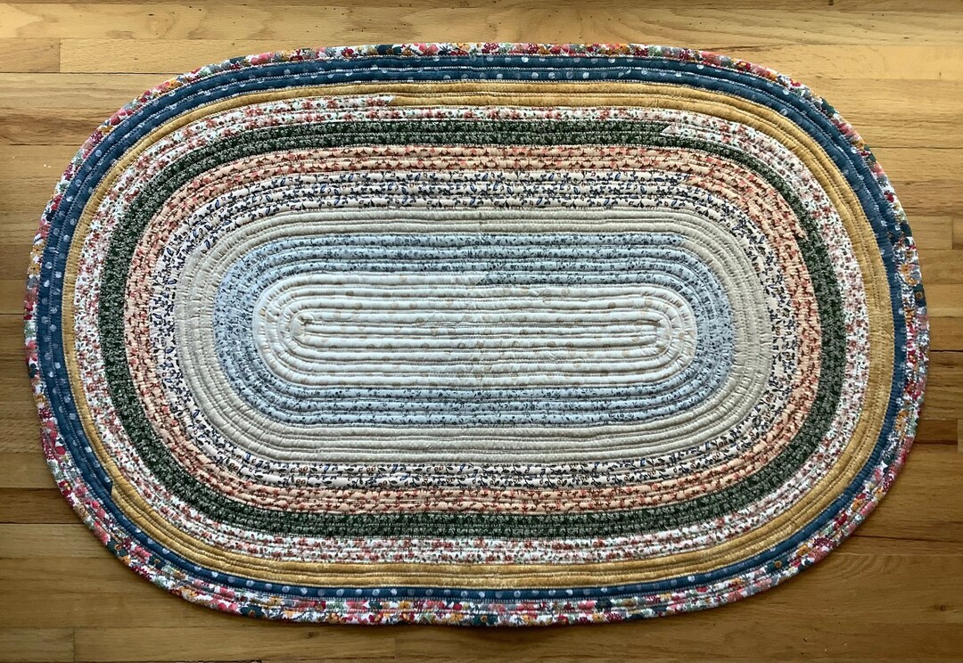 Jelly Roll Rug, Handmade Jelly Roll Rug, Handmade Cotton Rug, Cotton ...