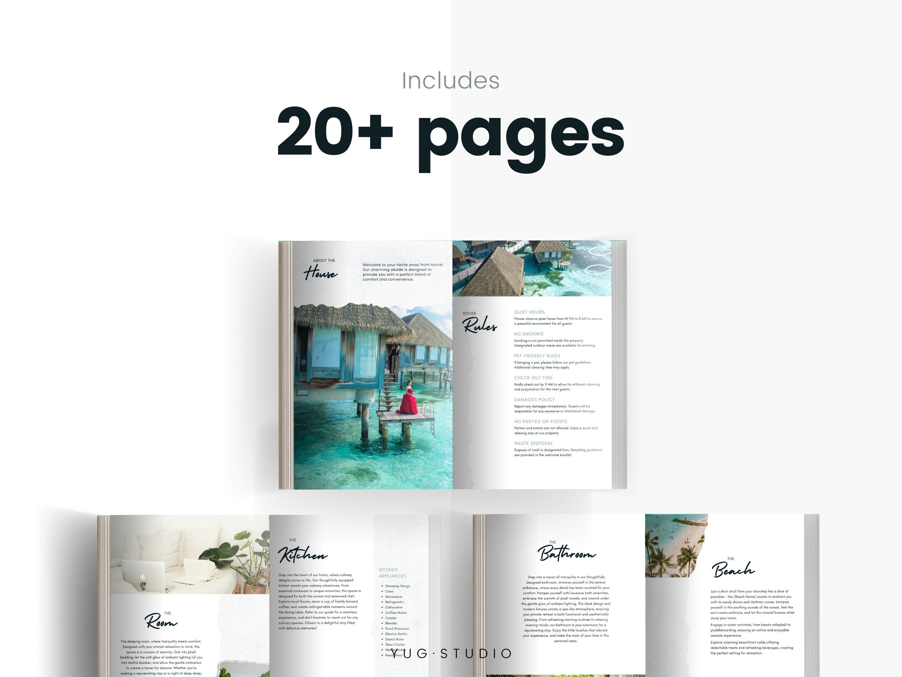 Airbnb Welcome Pack Templates, Welcome Sign, House Rules, Digital ...