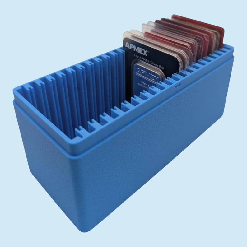 Assay Card Storage Box for 20 Gold and Silver Bar Cards, Fits PAMP and ...