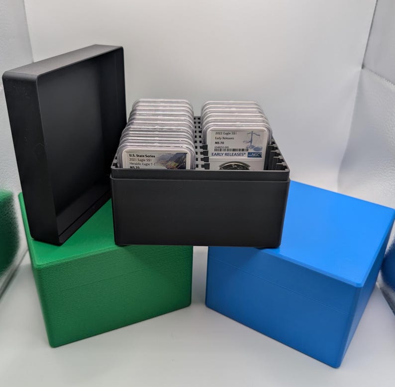 Graded Coin Storage Box | 20 Certified NGC and PCGS 1oz Silver Dollar ...