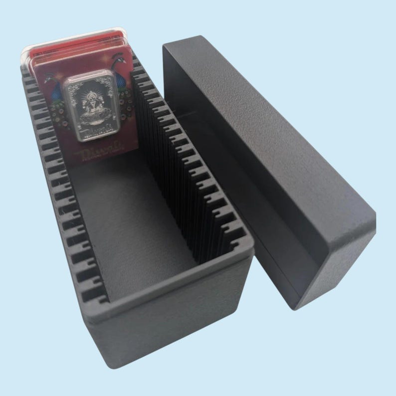 Assay Card Storage Box for 20 Gold and Silver Bar Cards, Fits PAMP and ...