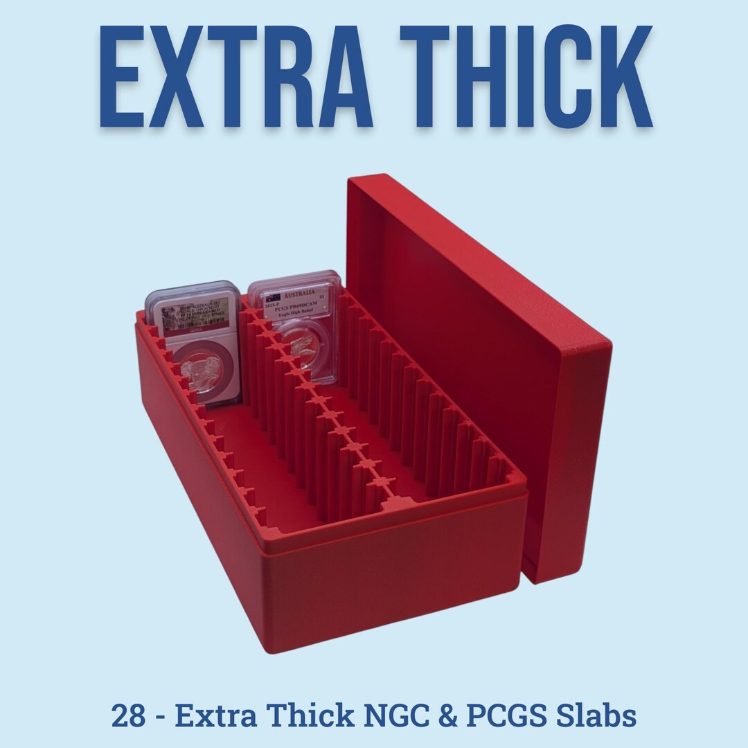 NGC Extra Thick Coin Slab Box - 28 Slot - High Relief Fat Slab - Etsy