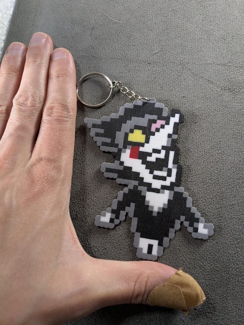 Spamton Undertale Perler Bead Keychain, Magnet, or Pin – Handmade Pixel ...