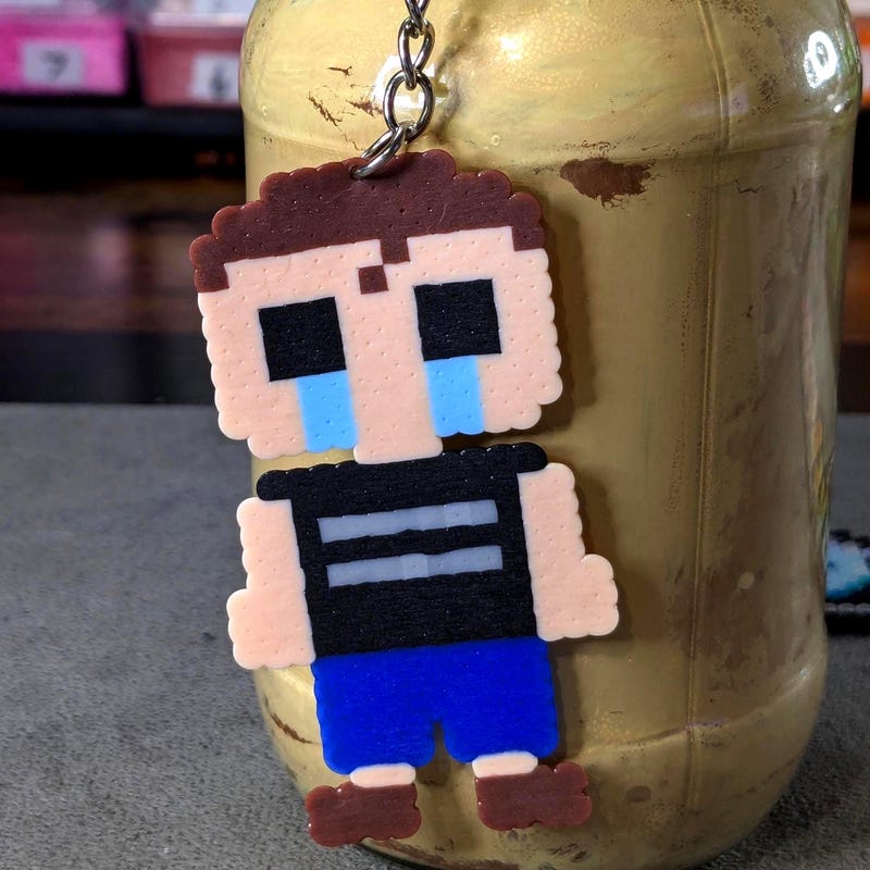 Perler Bead Keychain - Etsy