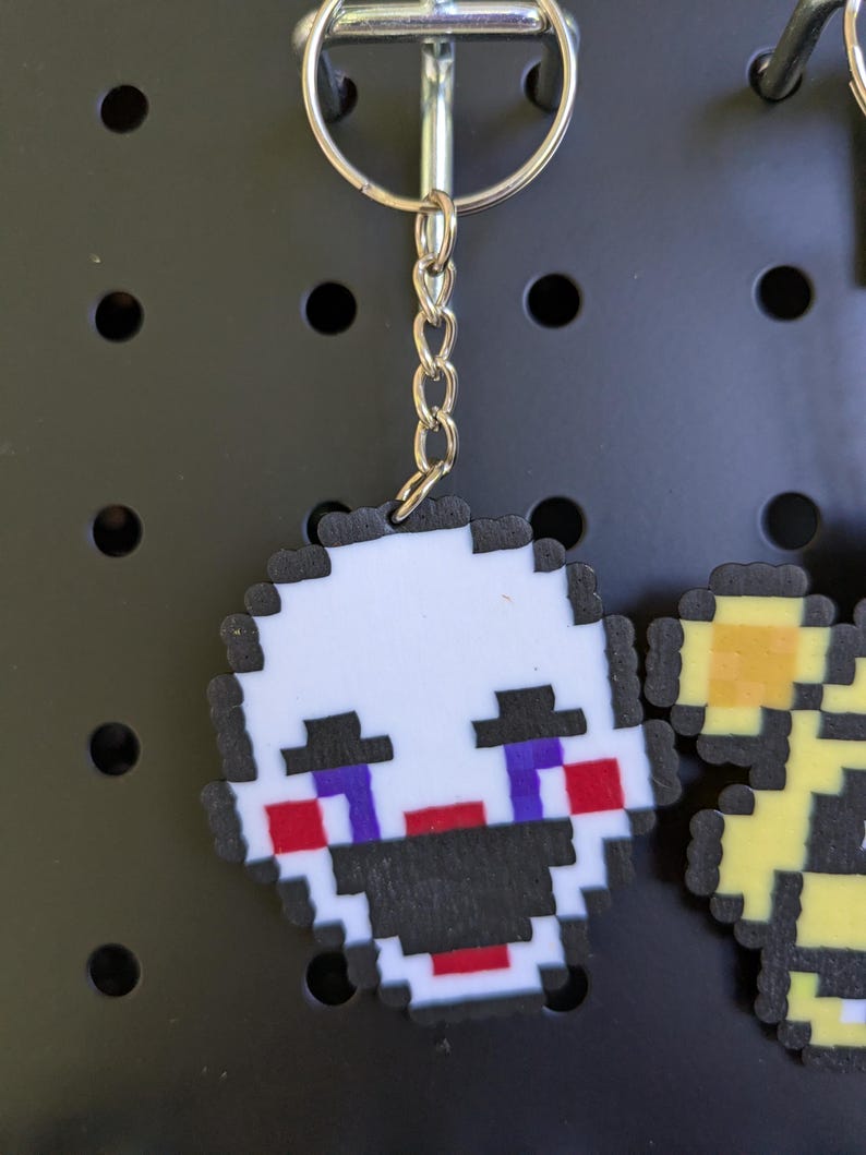 Five Nights at Freddy's Perler Bead Keychains, Magnets & Pins – Handmade FNAF Pixel Art, Freddy ...