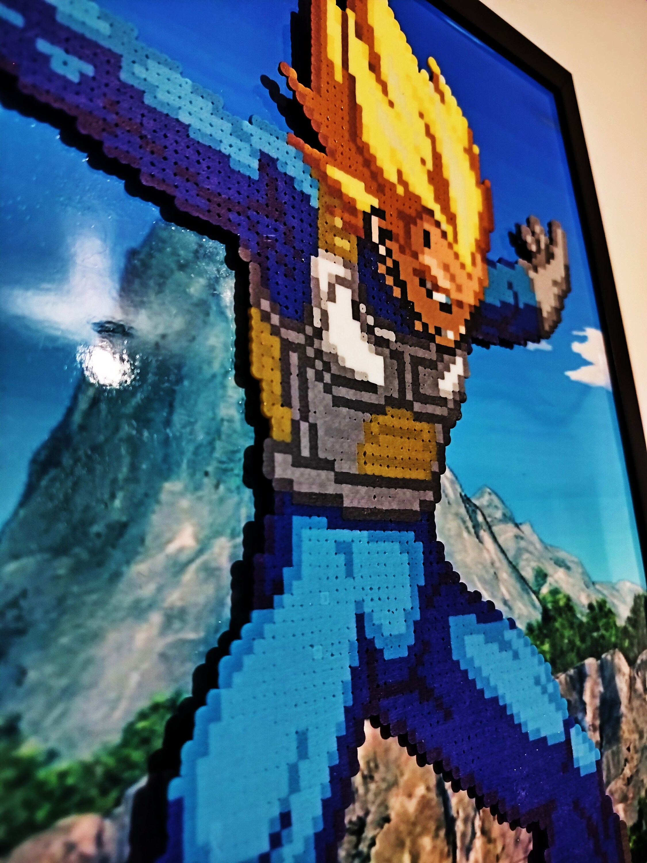 Vegeta Framed Perler Bead Art From Dragon Ball Z – DBZ Fan Art, Kawaii ...