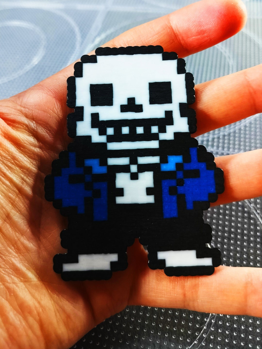 Sans Undertale Gaming Wall Art, Perler Bead, Picture Frame, Home Decor ...