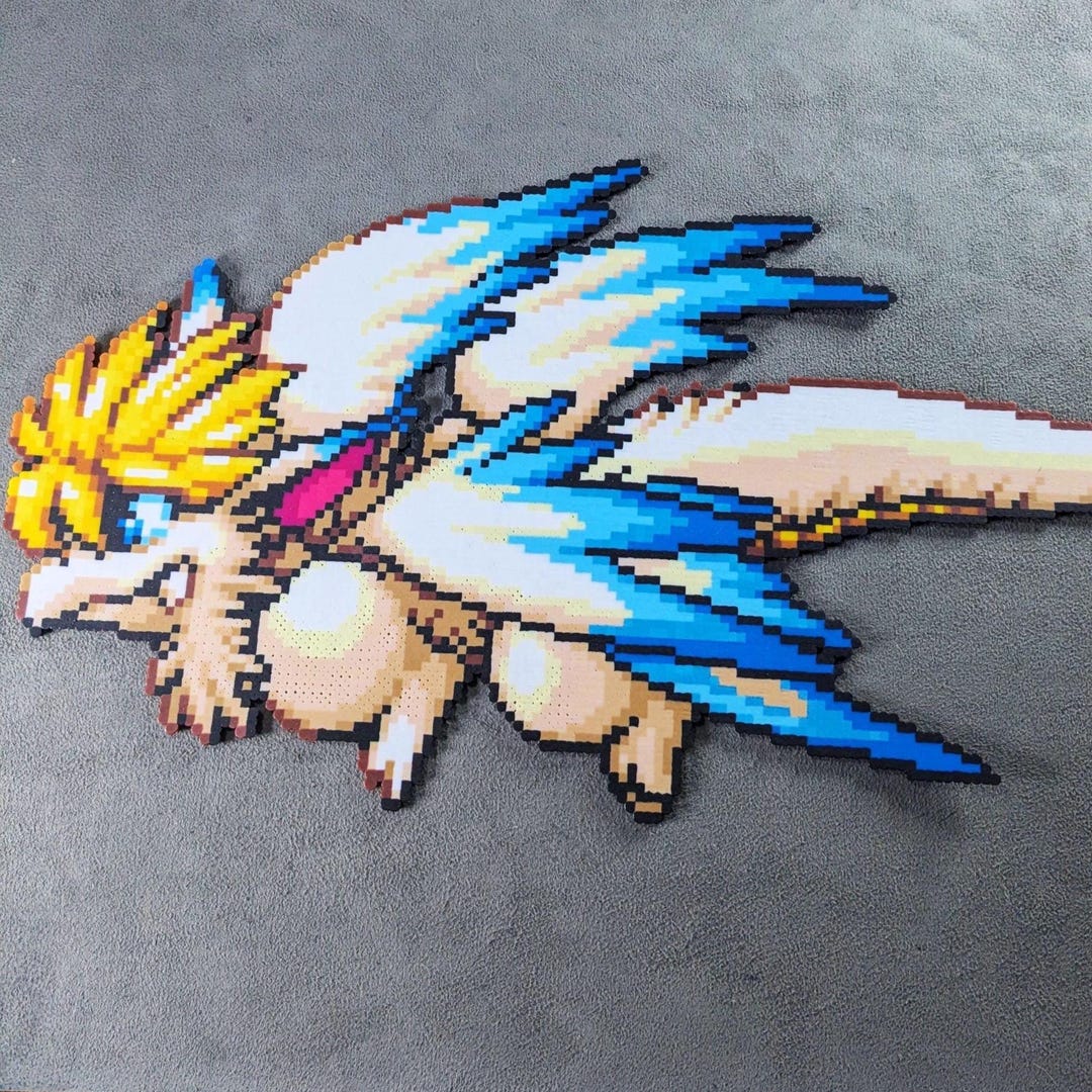 Flammie Perler Bead Wall Art – Secret of Mana Handmade Pixel Art – SNES ...